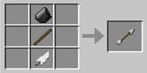 Como fazer uma flecha arow no Minecraft