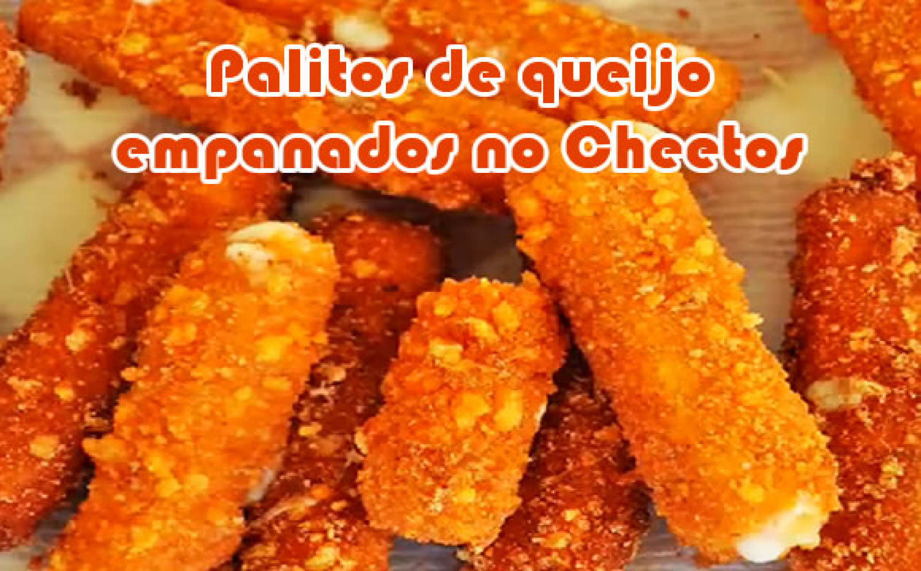 Receita de queijo empanado com Cheetos