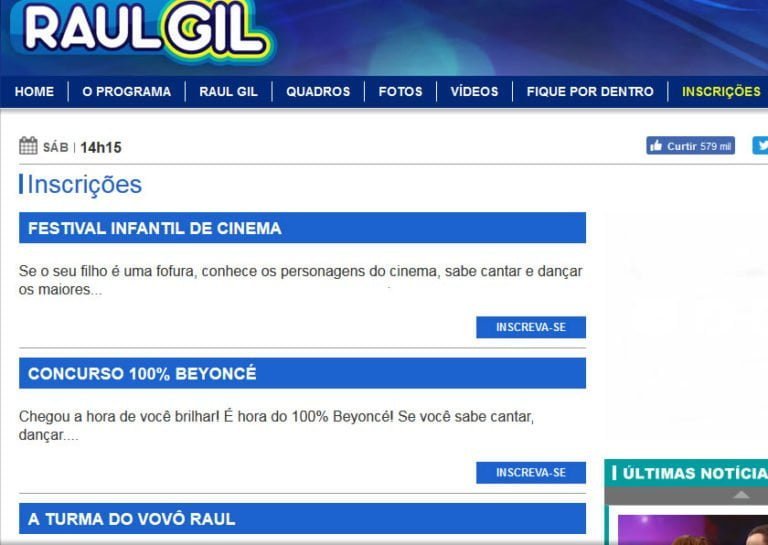 Como fazer para participar do programa Raul GIL na TV