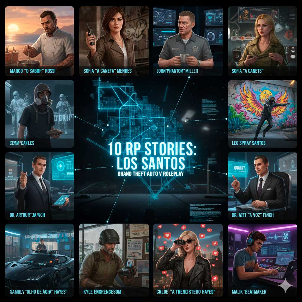 10 sugestões de histórias para RP Roleplay no GTA